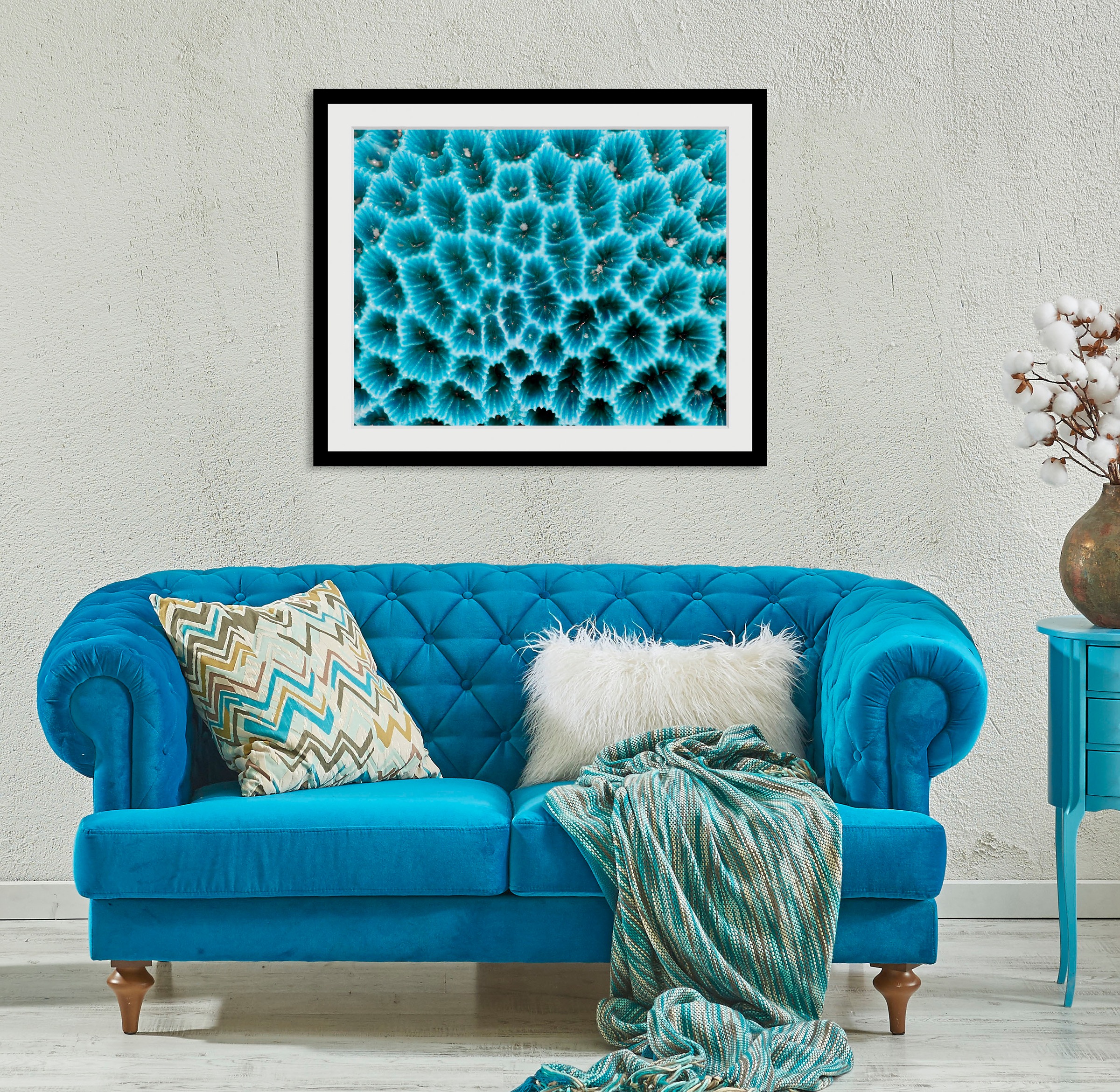 queence Bild »Agata«, Meer-Wassertiere-Kunst, (1 St.), HD Premium Poster-Druck inkl. Holzrahmen ...