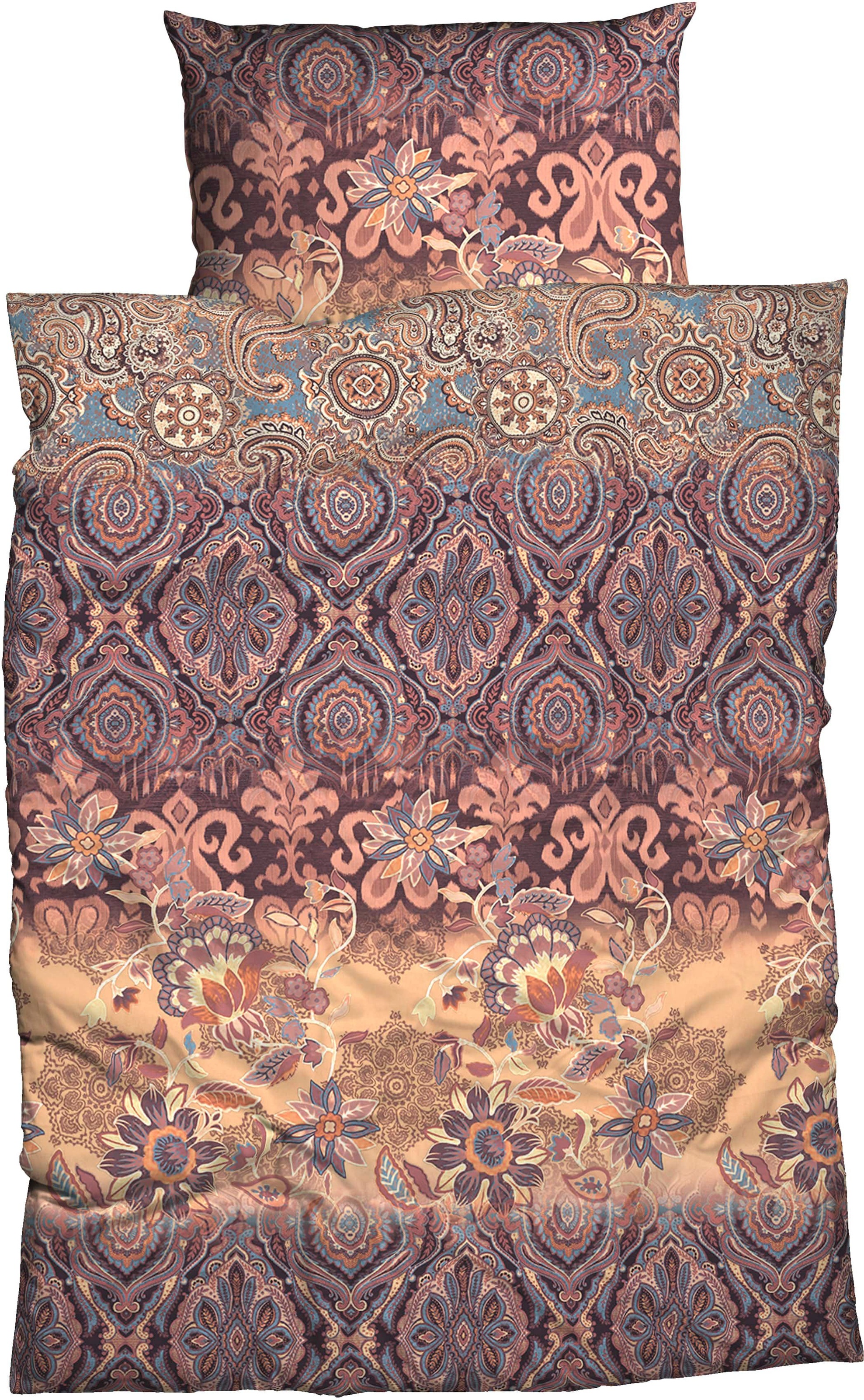 CASATEX Bettwäsche »Suzani«, (2 tlg.), harmonisches Blütendesign bequem ...