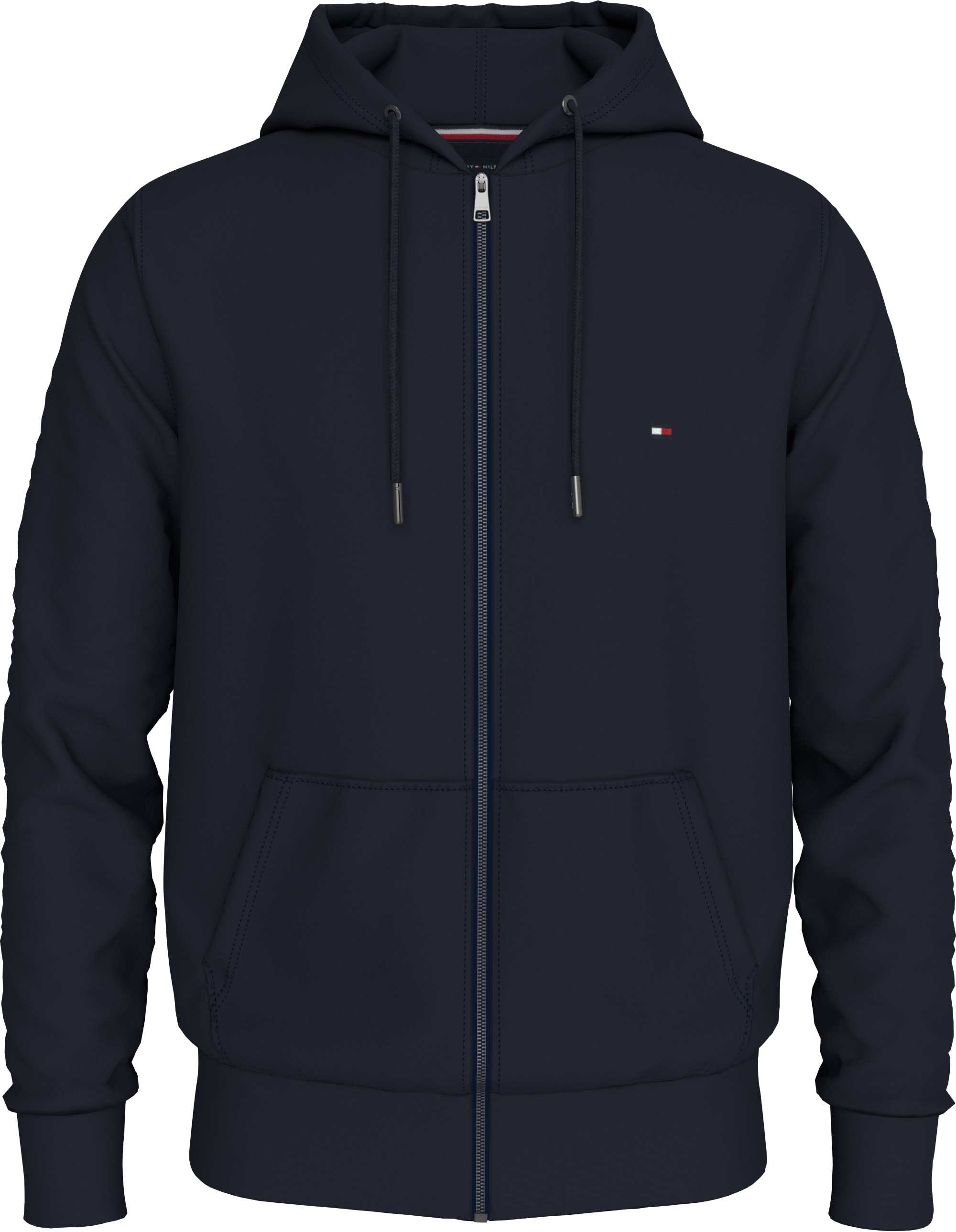 Tommy Hilfiger Big Tall Sweatjacke BT IM NA FLAG LOGO ZP THRU HDY B GroBe GroBen mit Logostickerei bestellen Quelle