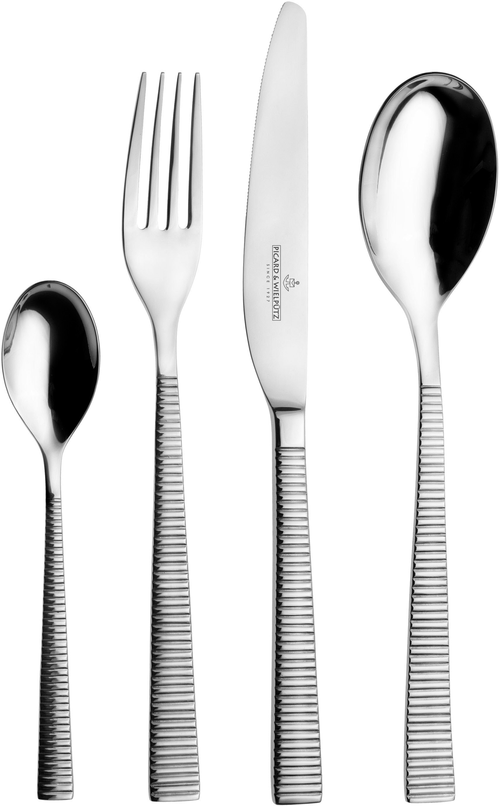 Picard & Wielpütz Solingen Besteck-Set »LINA«, (Set, 30 tlg.), Edelstahl 18/10, mit ...