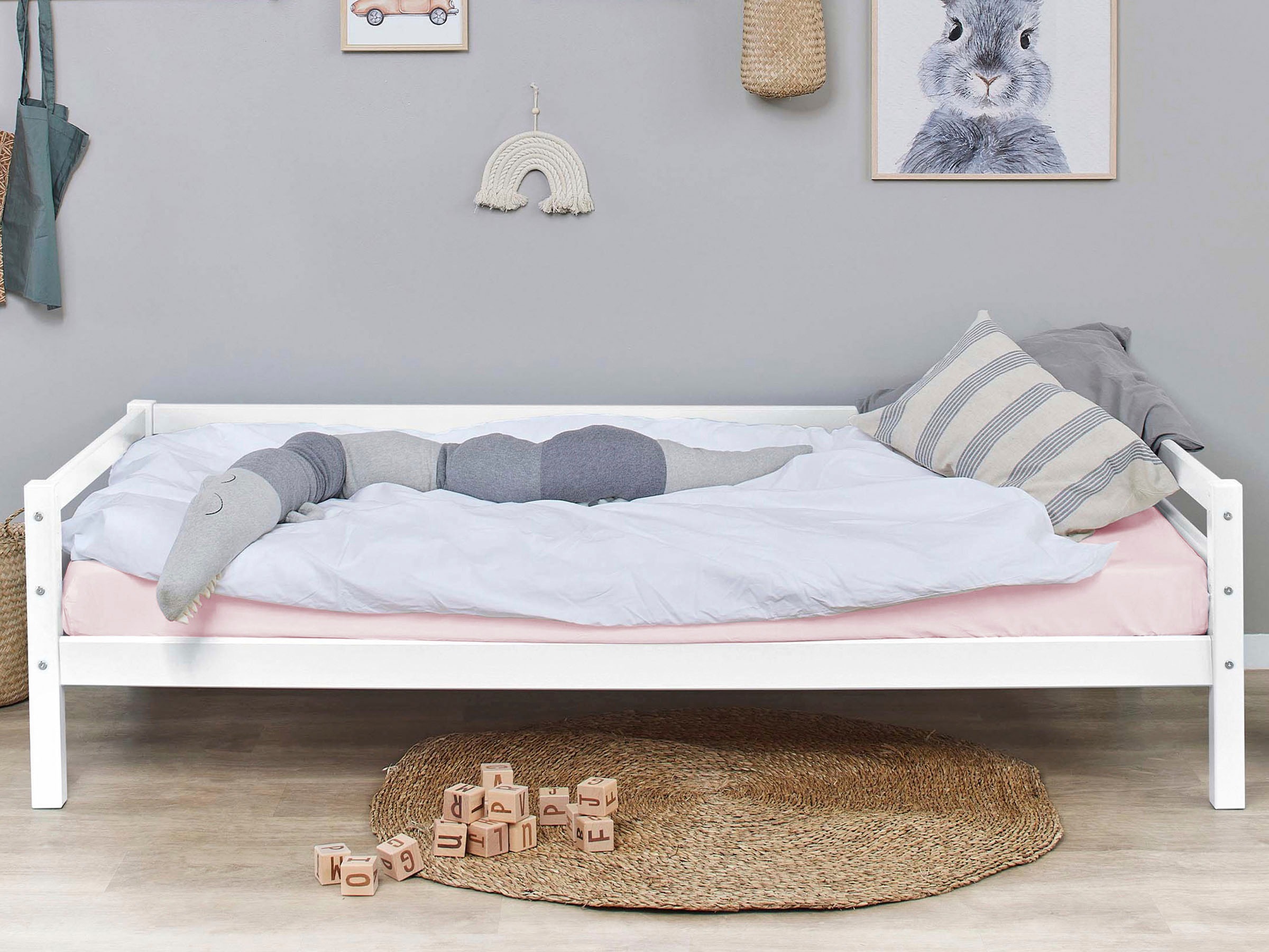 Hoppekids Kinderbett »ECO Dream«, Einzelbett 90x200 Massiv mit Matratze ...