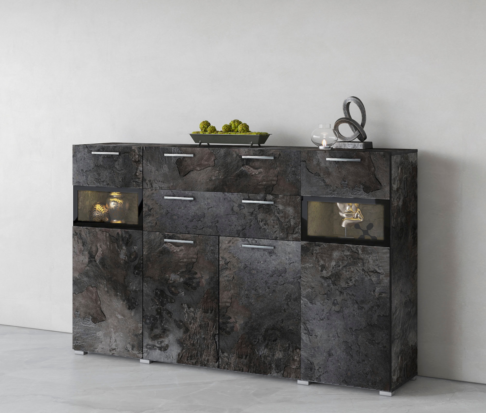 INOSIGN Highboard »Sarah«, Breite 182 cm, Türen mit Glaseinsatz online ...