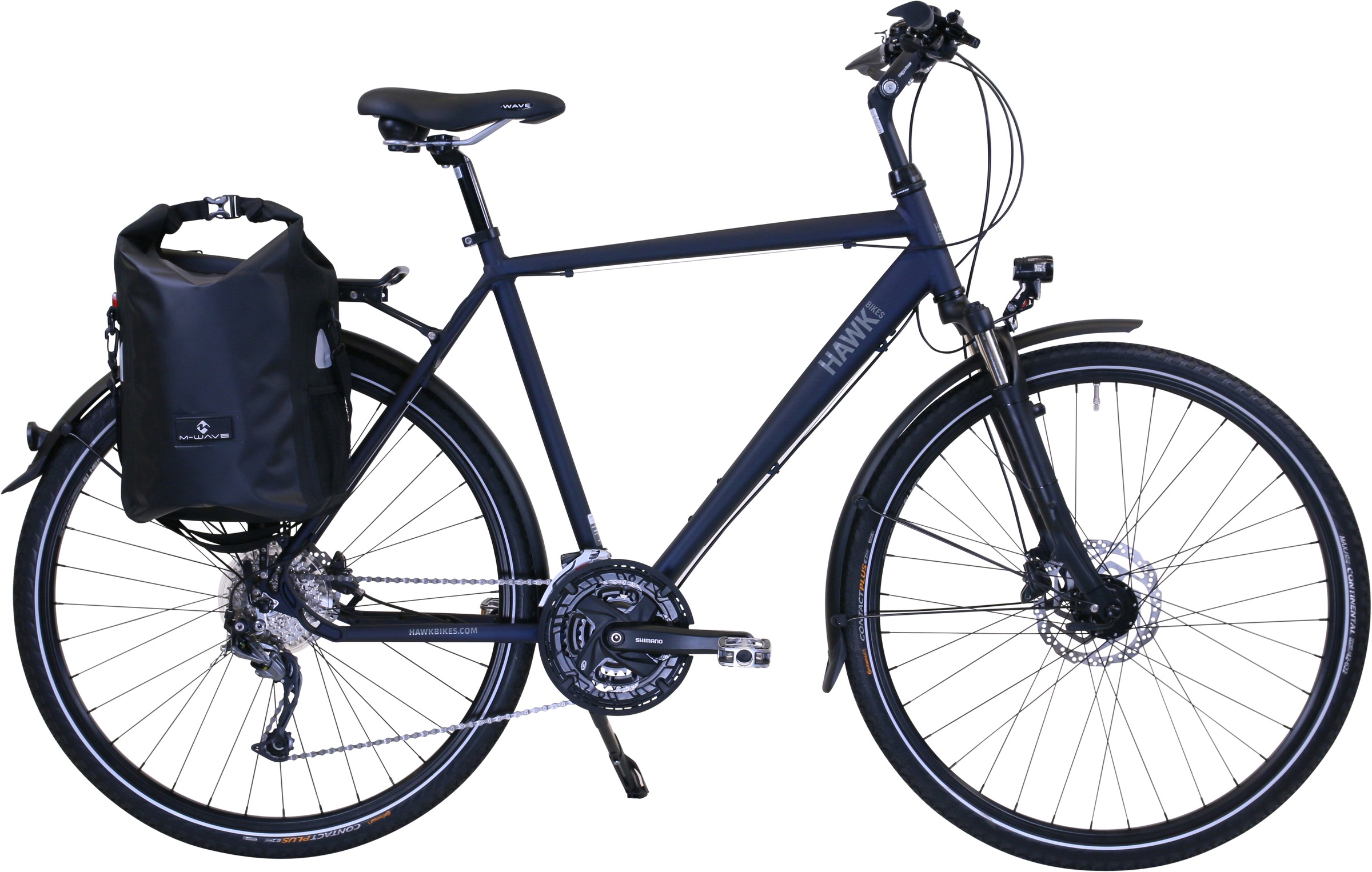 HAWK Bikes Trekkingrad »HAWK Trekking Gent Deluxe Plus Ocean Blue«, 27 ...