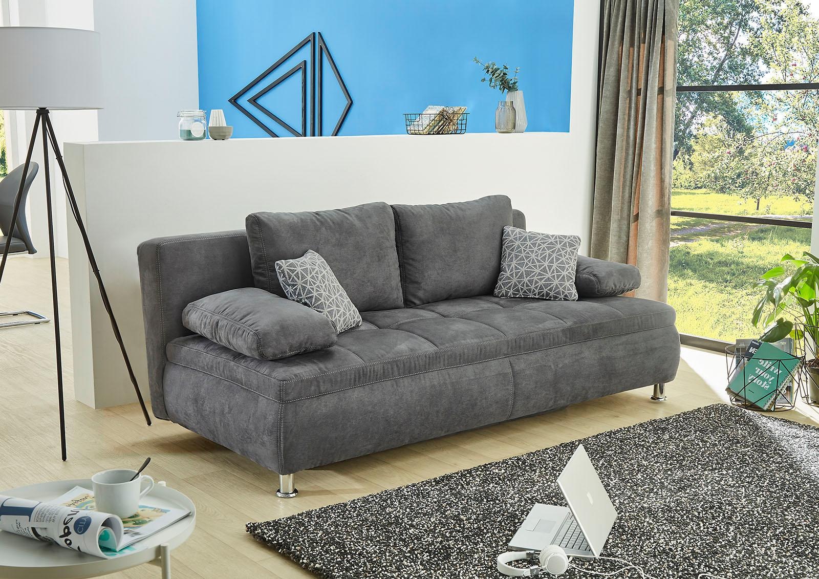 Jockenhöfer Gruppe Schlafsofa »Antonio«, Bettfunktion und Bettkasten, Wellenfederung für Sitzen ...