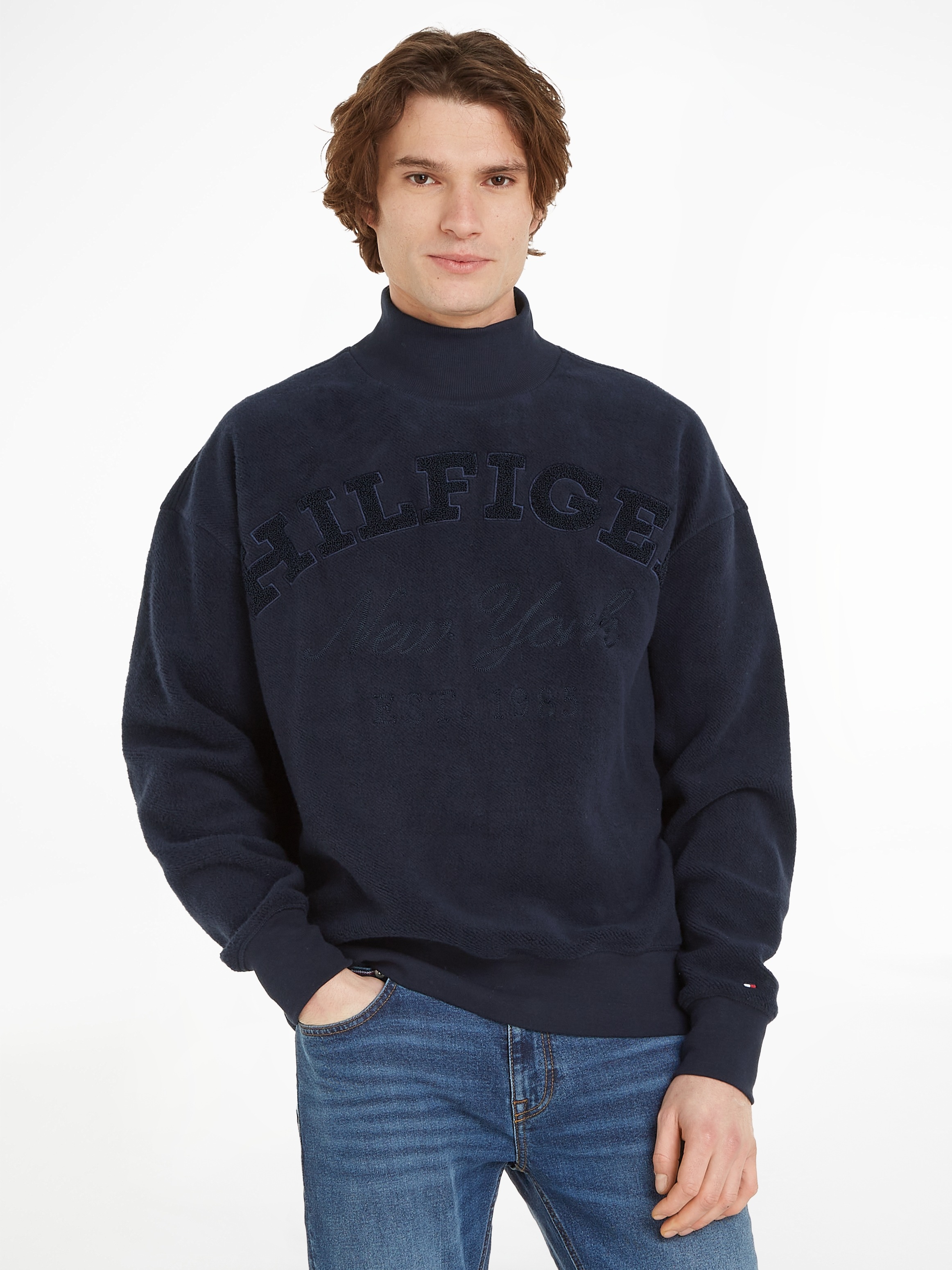 Tommy hilfiger funnel neck sweatshirt store