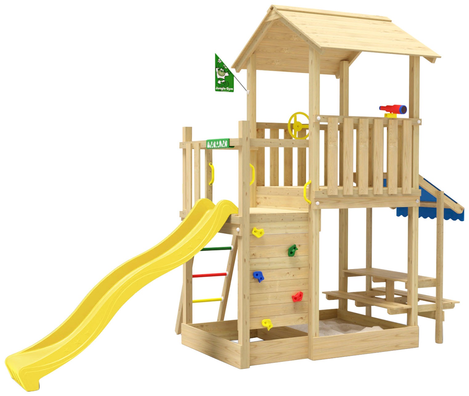 Jungle Gym Spielturm »Keep«, (Set), Spielanlage mit Mini Market und ...