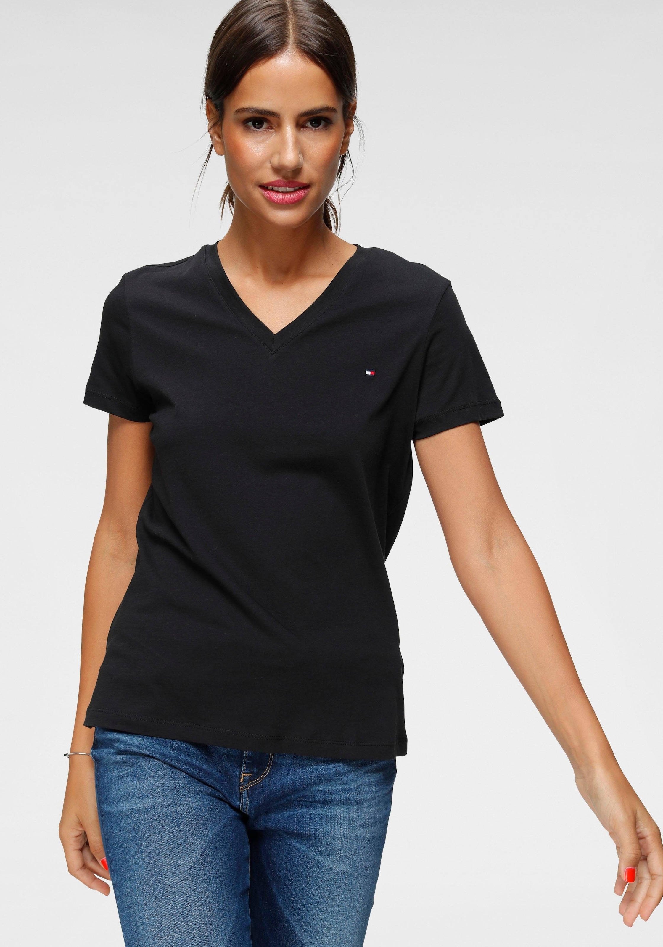 Tommy hilfiger v neck womens store