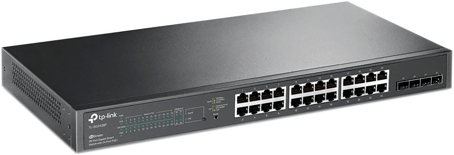 TP-Link Netzwerk-Switch »Omada TL-SG2428P 24-Port Gigabit PoE+ L2 Smart ...
