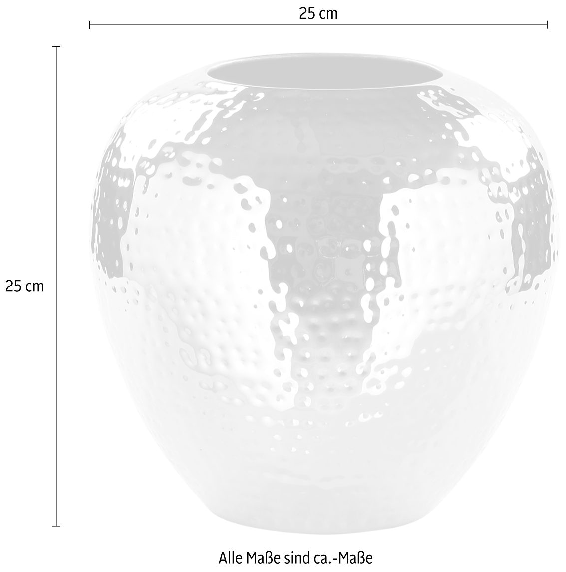 Elegantes Tedi Vase Glas Ebenbild