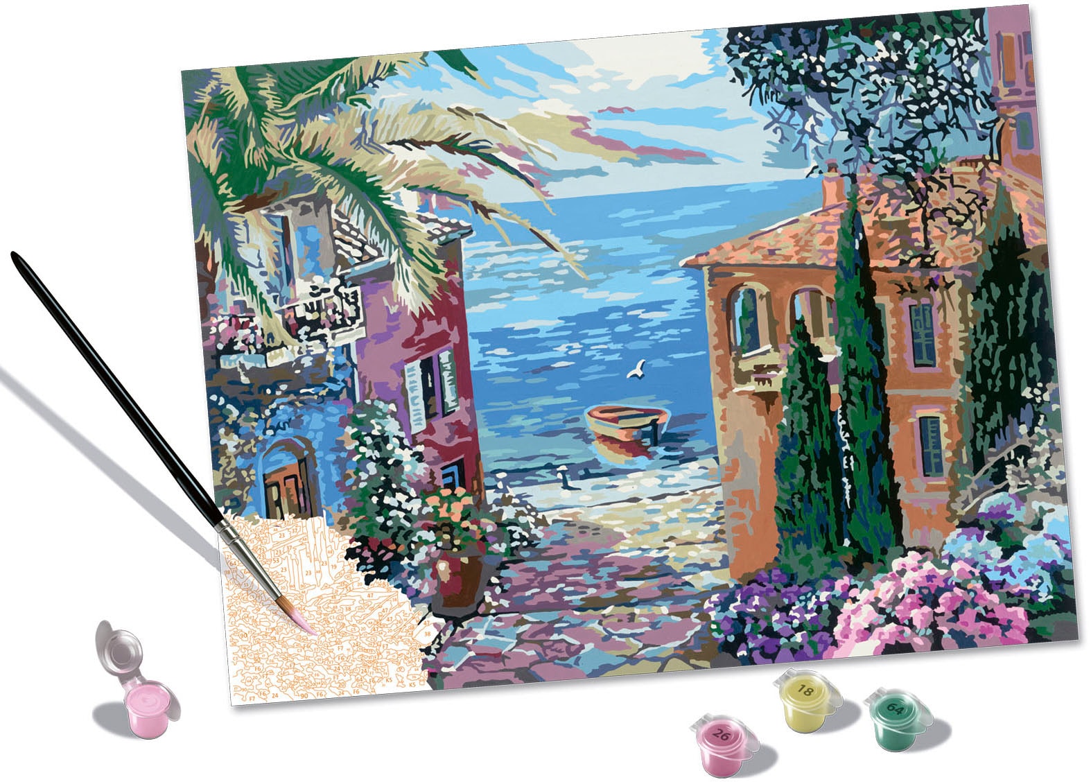 Ravensburger Malen nach Zahlen »CreArt, Mediterranean Landscape«, Made in Europe | QUELLE
