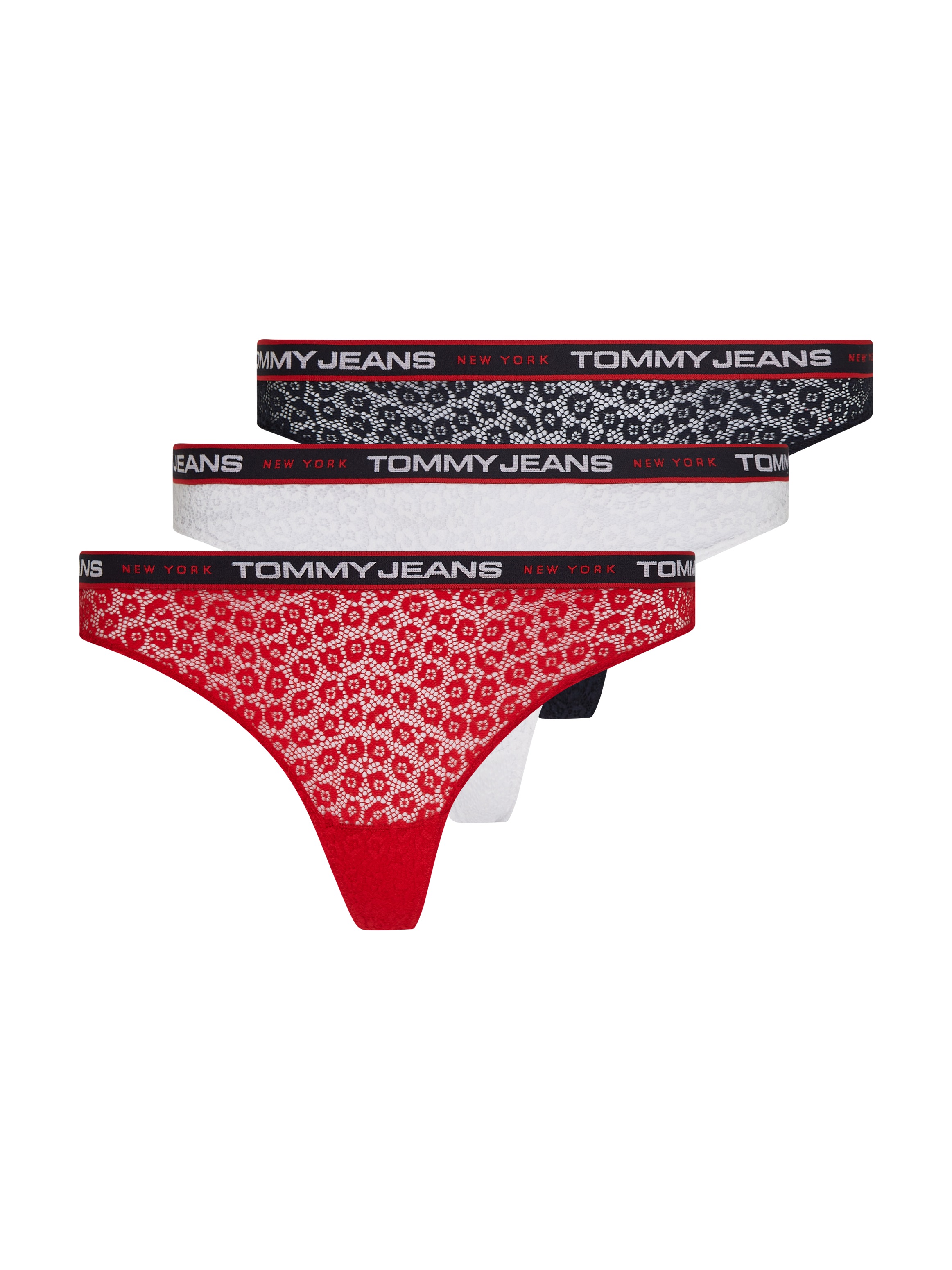 Tommy Hilfiger Underwear Slip TJ 3P THONG LACE 3 St. 3er Pack mit elastischem Bund bestellen Quelle