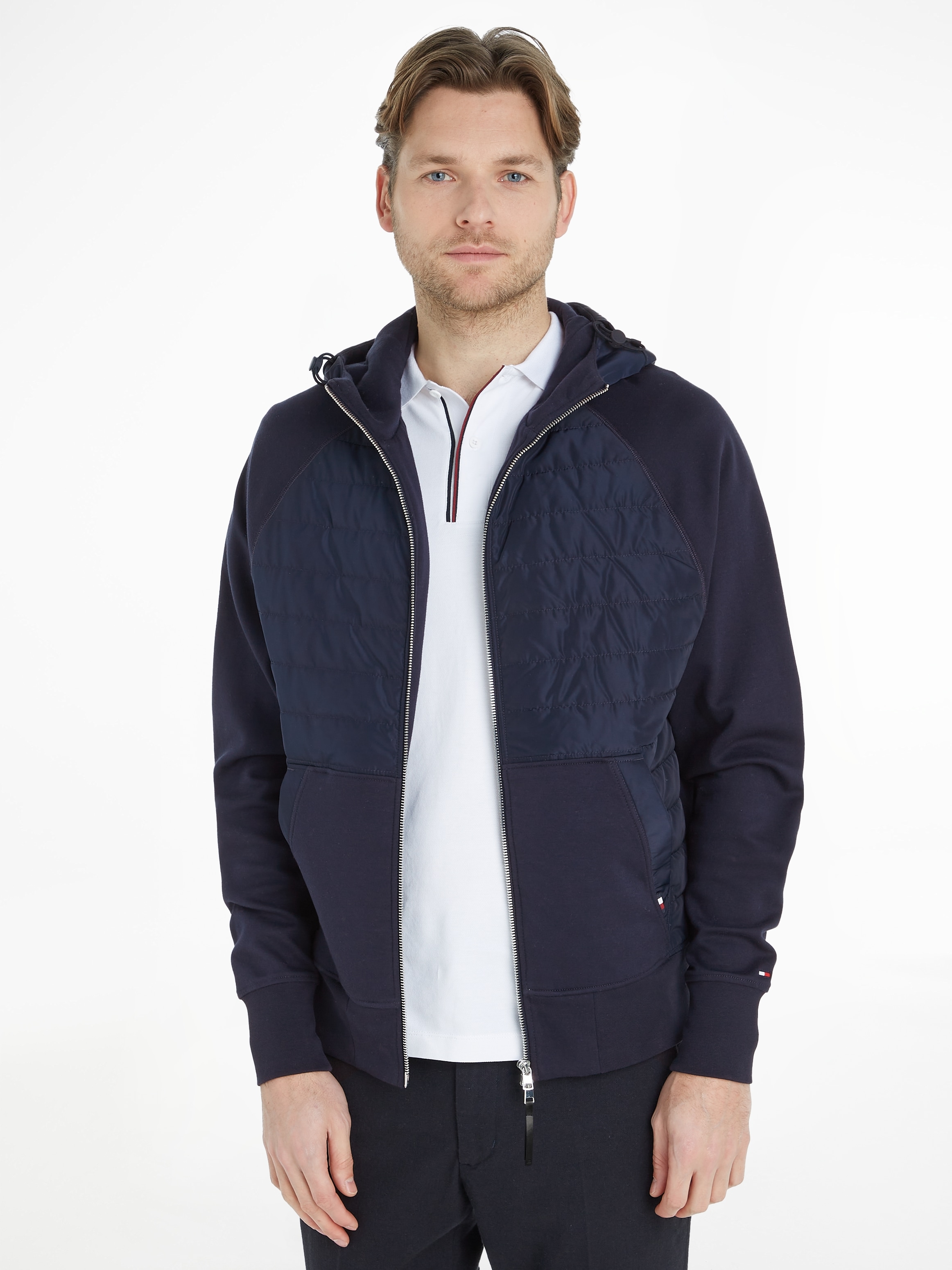 Tommy hilfiger mix hooded jacket store