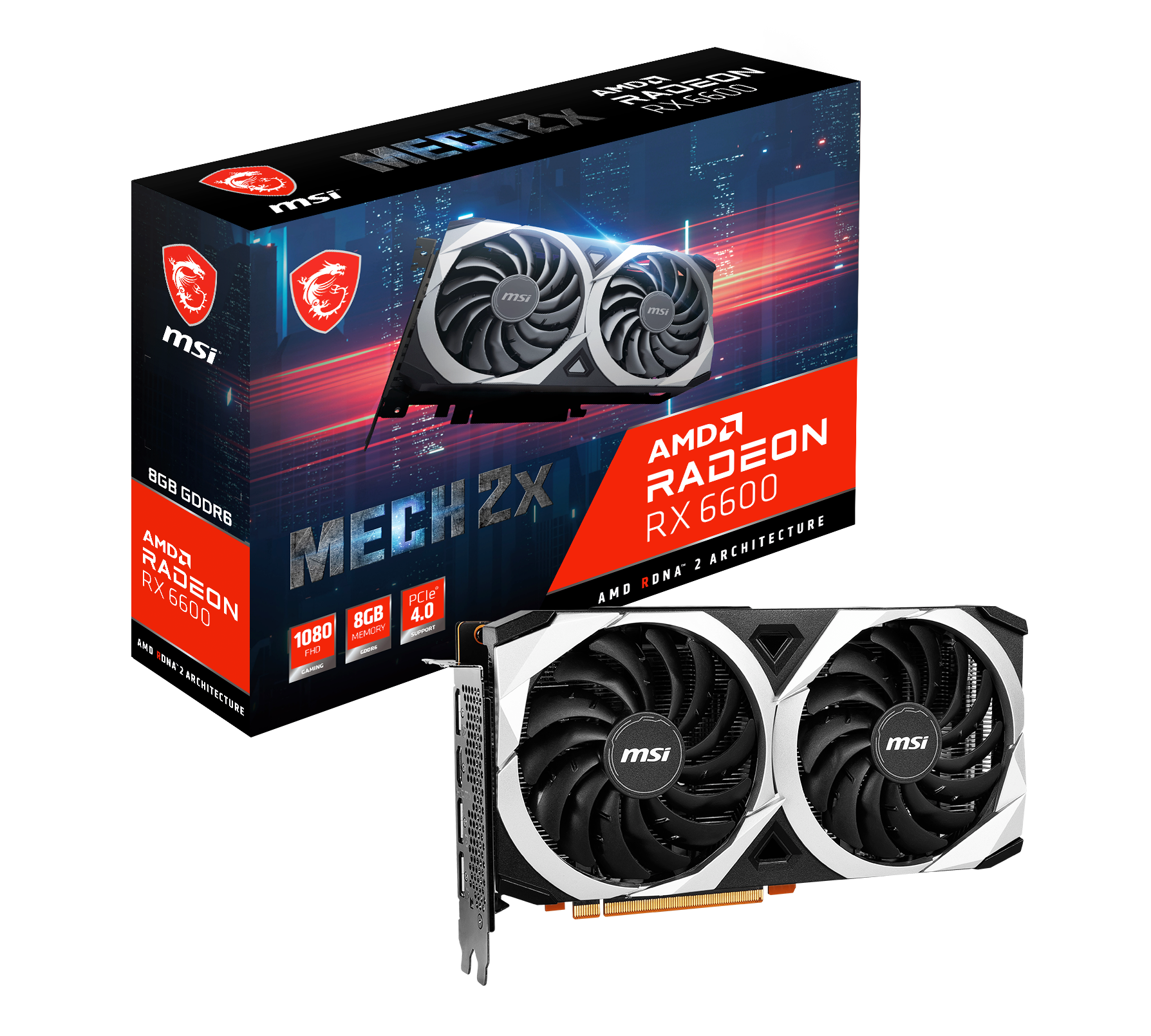 MSI Grafikkarte »Radeon RX 6600 MECH 2X 8G«, 8 GB, GDDR6 online bei ...