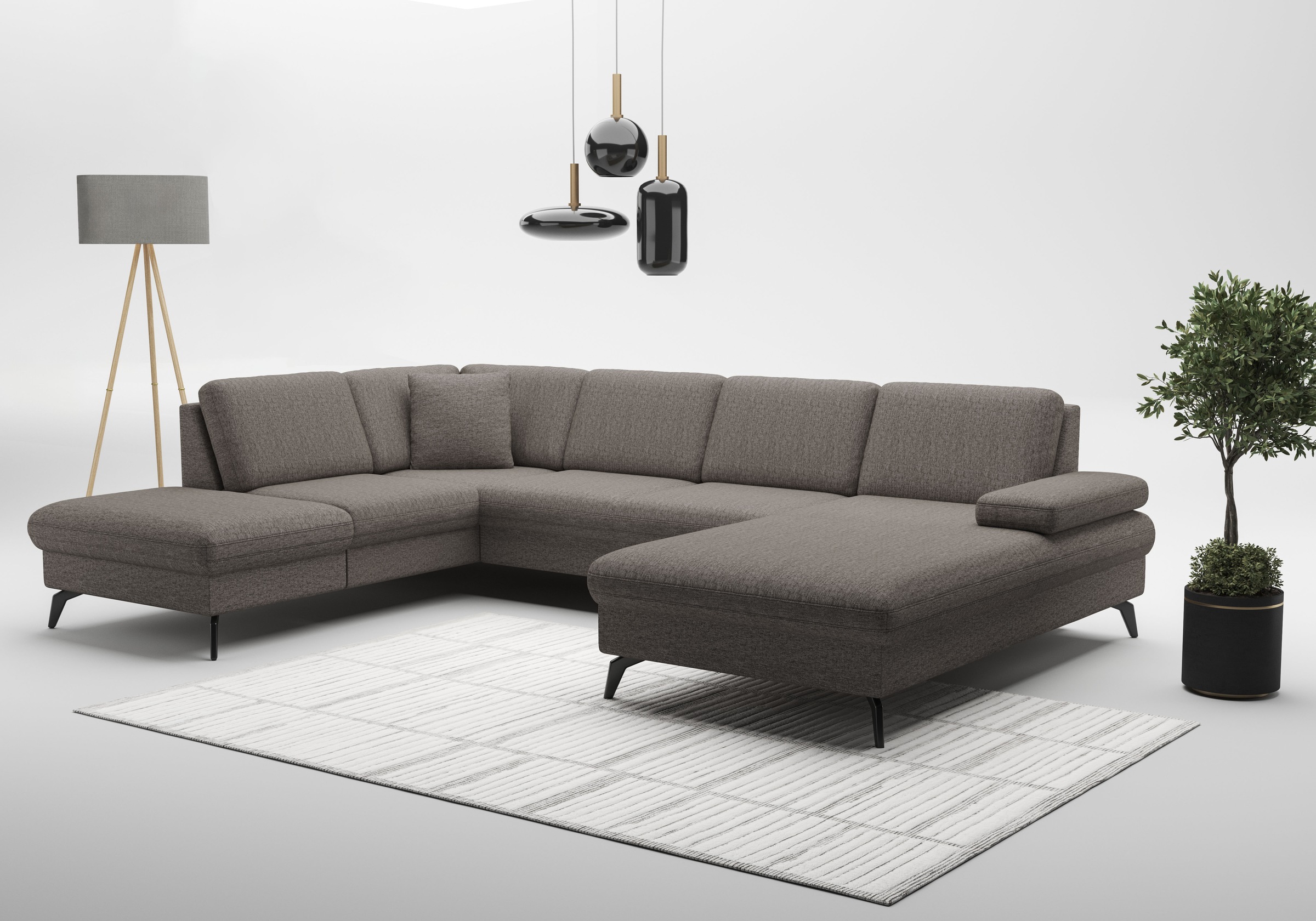 Preisvergleich für sit&more Wohnlandschaft »Morris Jubi U-Form, B: 300 ...