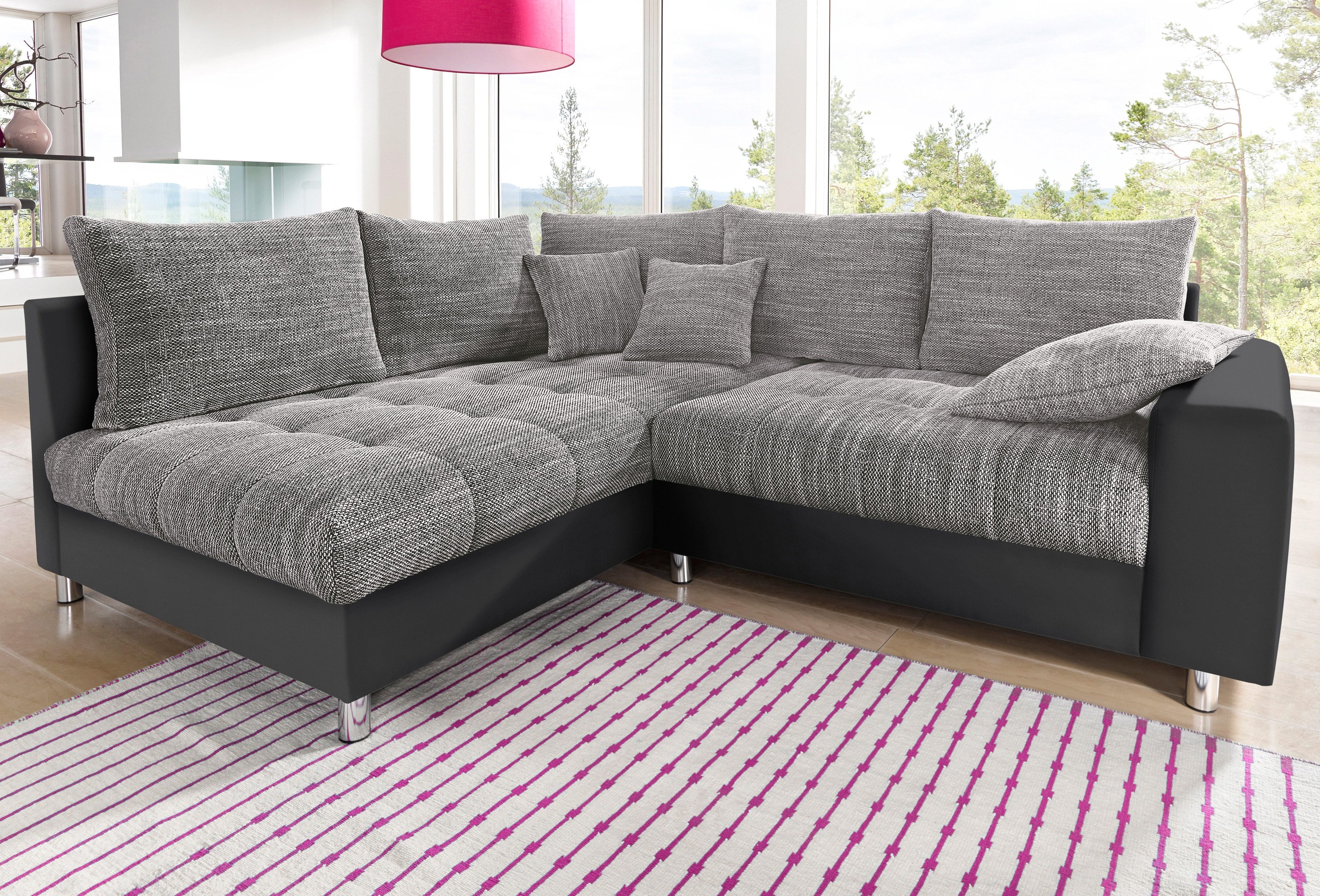 Mr. Couch Ecksofa »Tobi L-Form«, wahlweise mit Kaltschaum (140kg ...