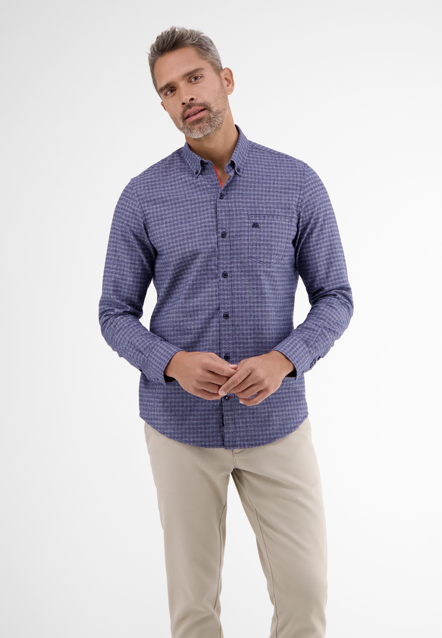 LERROS Karohemd »LERROS Langarmhemd mit Minimal-Karo« bestellen | Quelle.de
