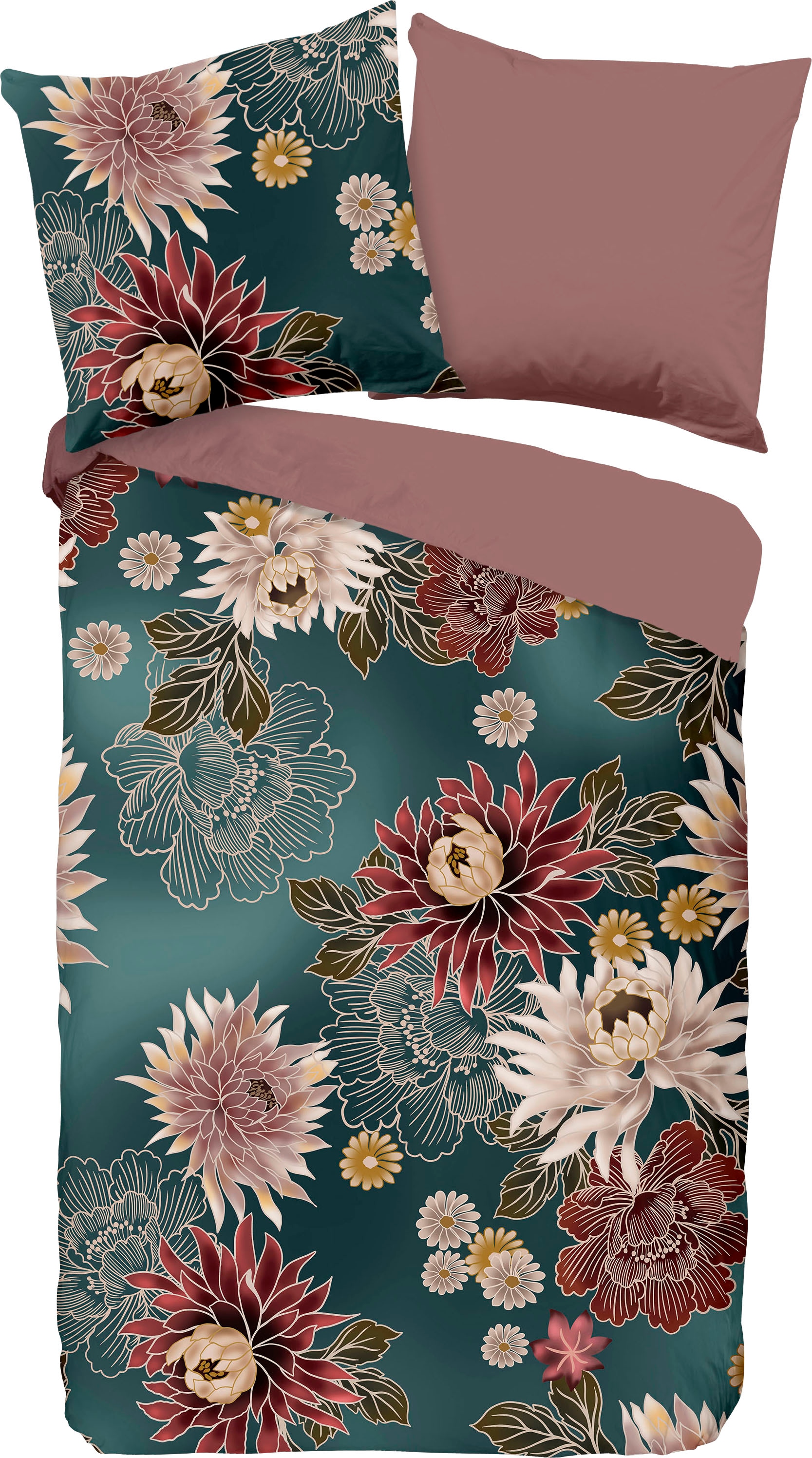 PURE luxury collection Wendebettwäsche »May in Gr. 135x200 cm«, (2 tlg ...