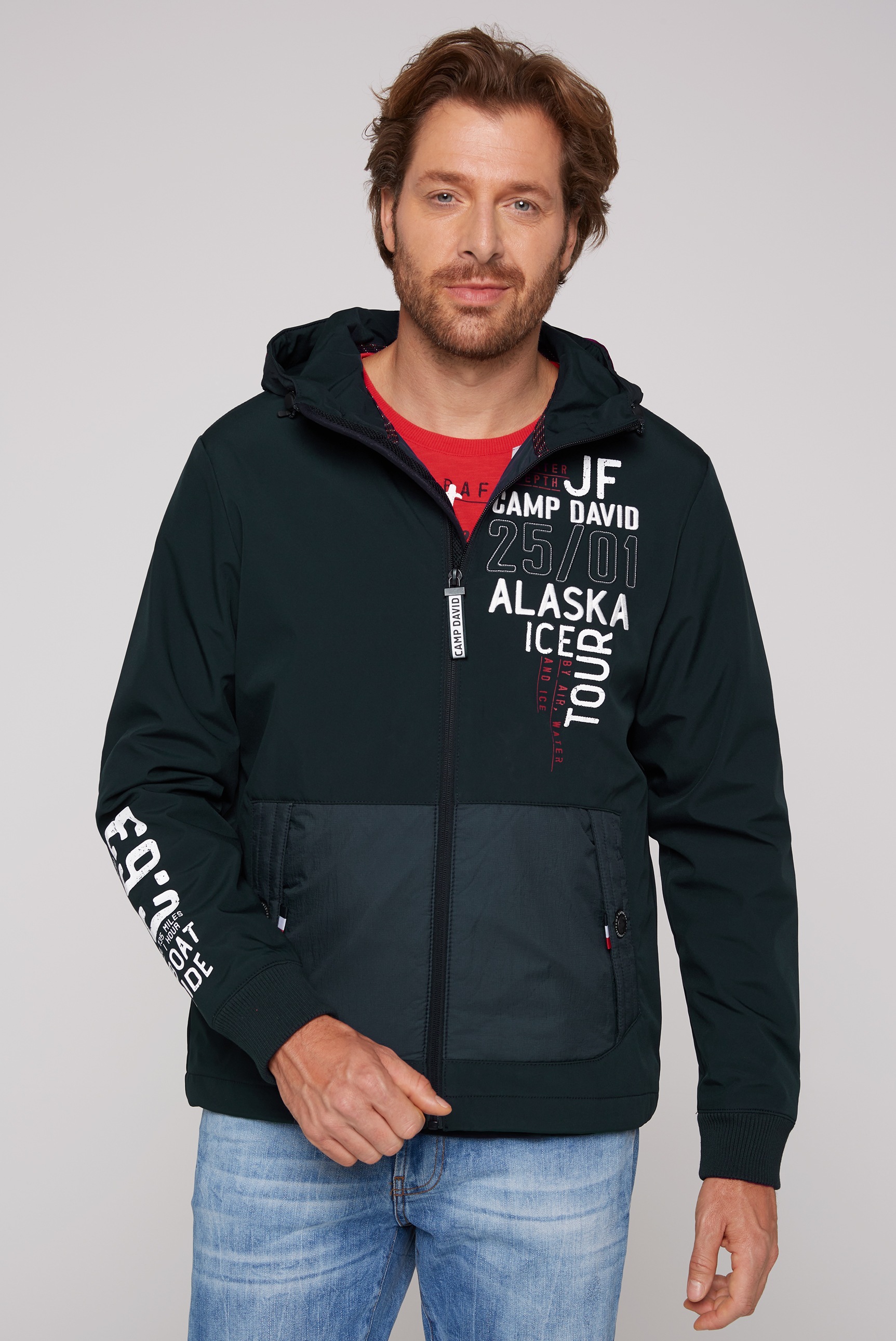 CAMP DAVID Softshelljacke, mit Kapuze, mit Gummizug im Saum online ...